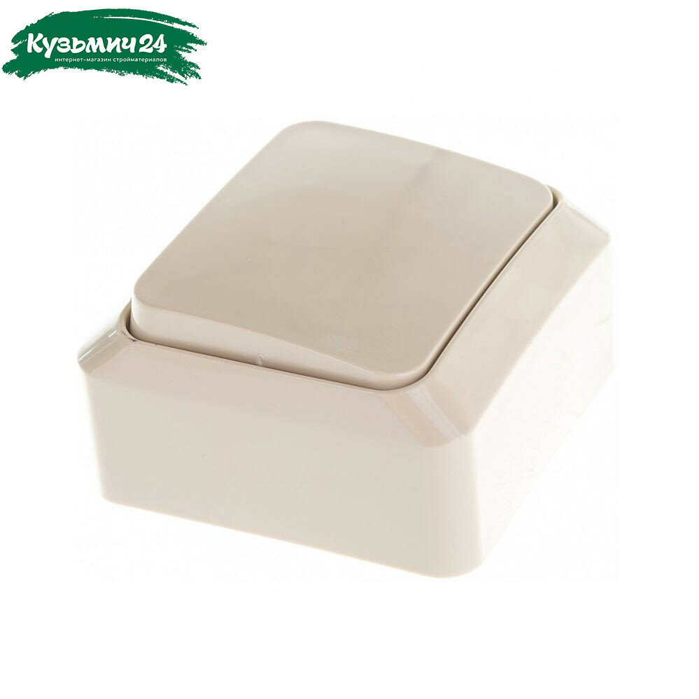 Выключатель Этюд 1-кл ОУ крем