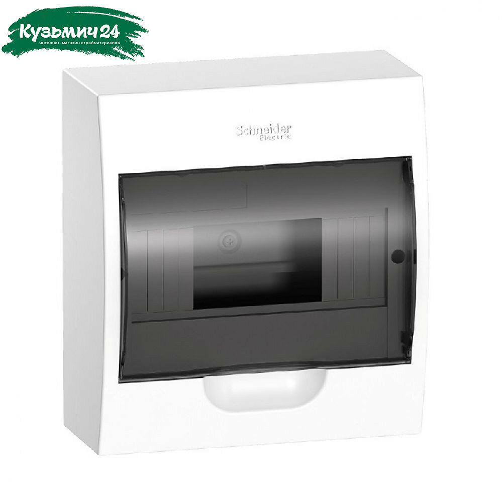 Бокс пластиковый Schneider Electric EASY 9, IP40, 8 модулей, навесной прозрачная дверца EZ9E108S2SRU