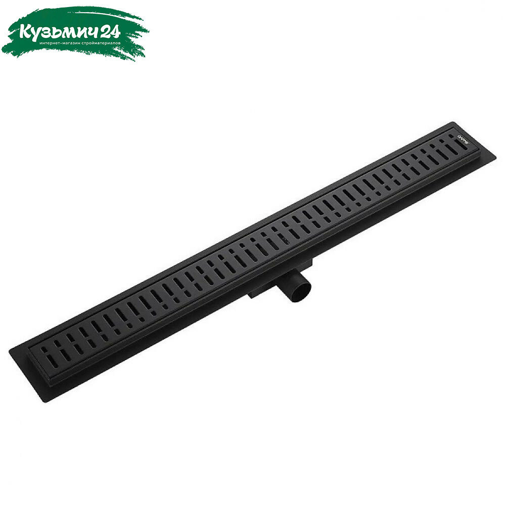 Трап душевой Gappo G88007-56, 60х800 мм чёрный