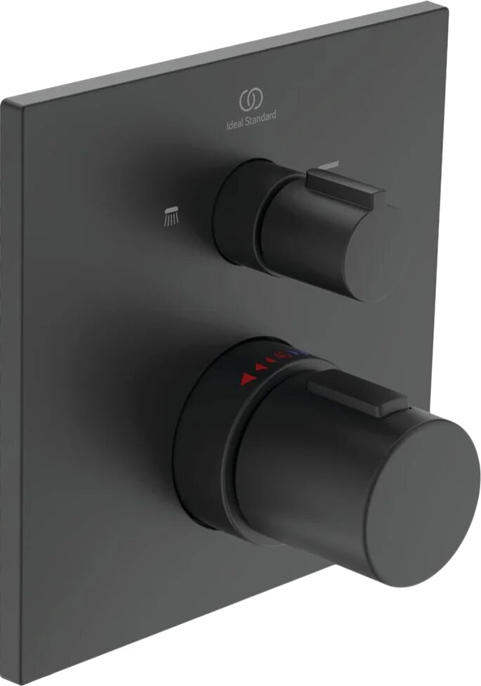 Термостатический смеситель встраиваемый Ideal Standard Ceratherm C100 A7522XG С внутренней частью, латунный, настенный, черный, матовый