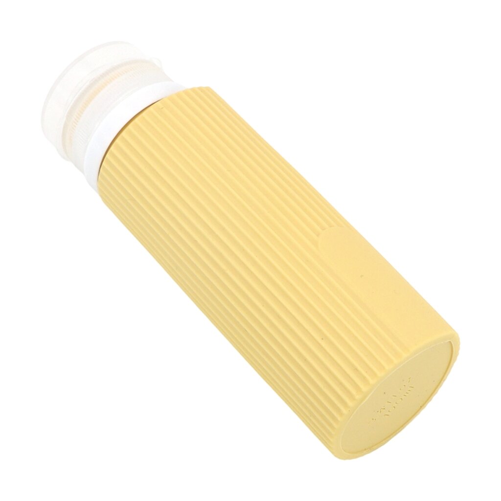 Силиконовая эмульсия для разлива по бутылкам силиконовая бутылка для утолщения для путешествий для разлива по бутылкам-темно-желтый