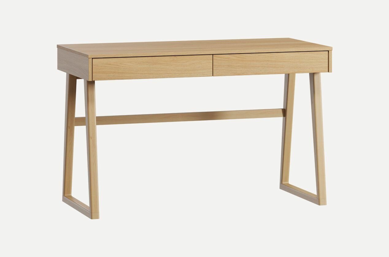 Письменный стол с ящиками Divan.ru Берлин-5 Oak, 121х56х76 см, бежевый