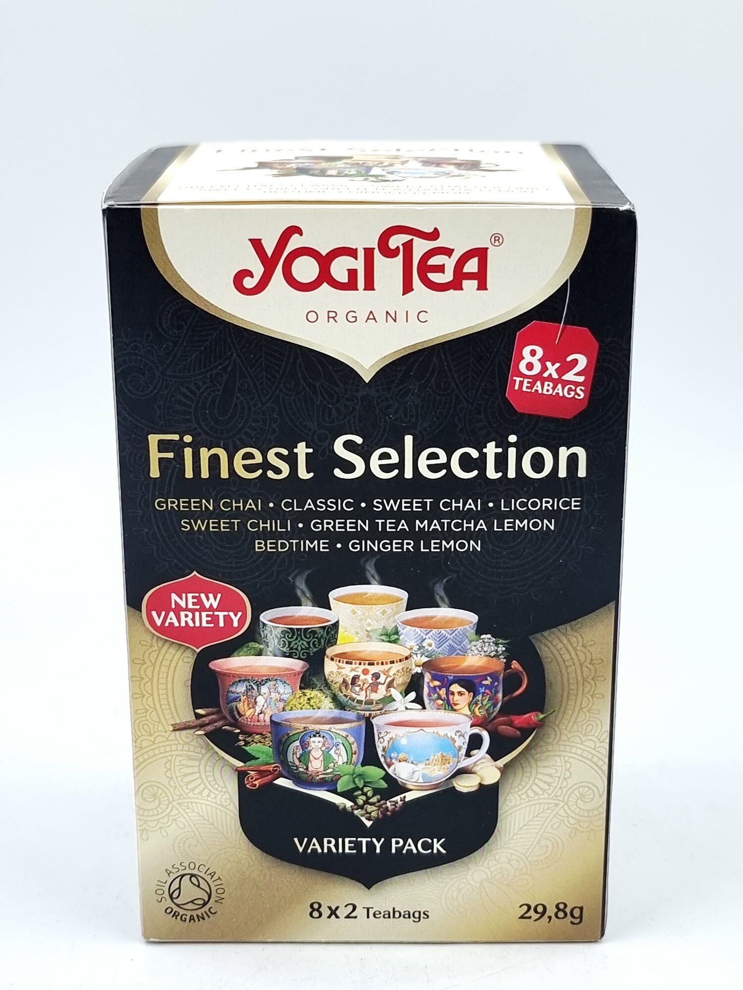 Чай Yogi Tea ассорти Finest Selection со специями 16 пакетиков, 29.8 г (из Финляндии)