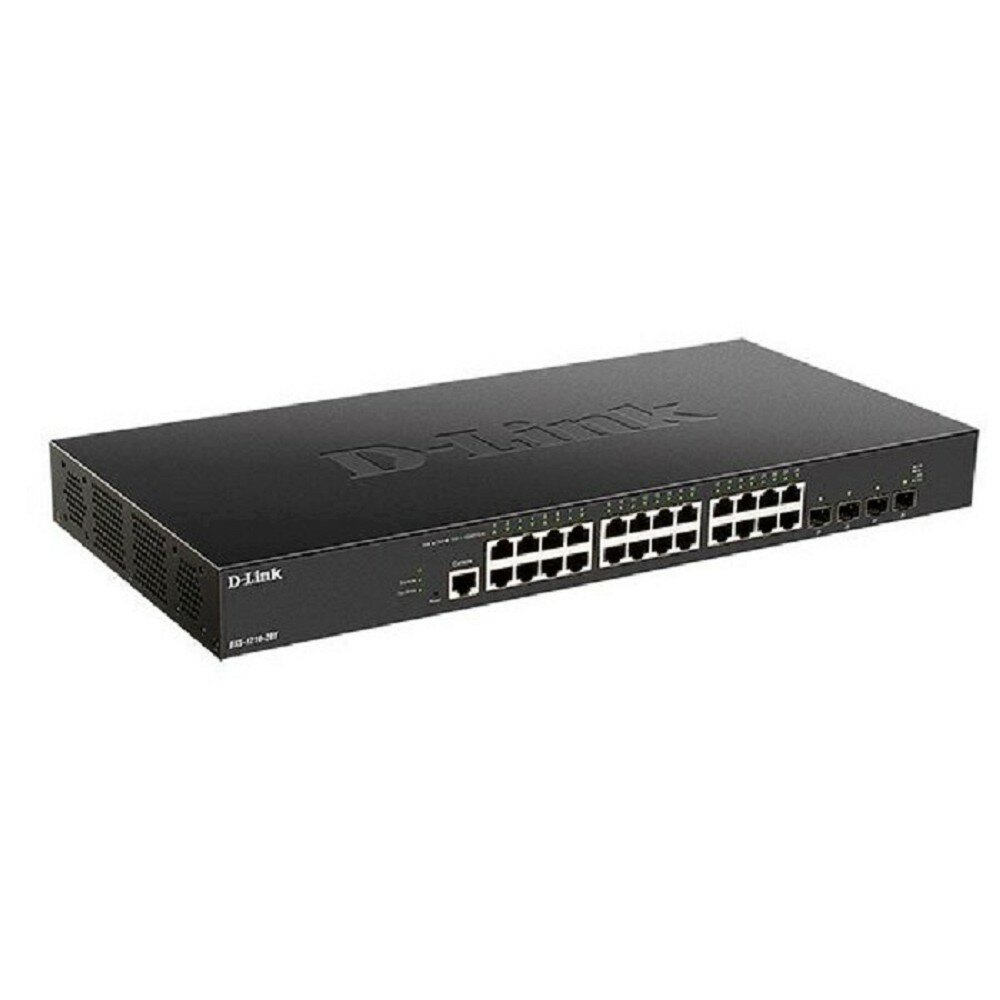 Коммутатор DXS-1210-28T/A1A D-Link Веб-интерфейс 28 портов 25 Гбит/сек