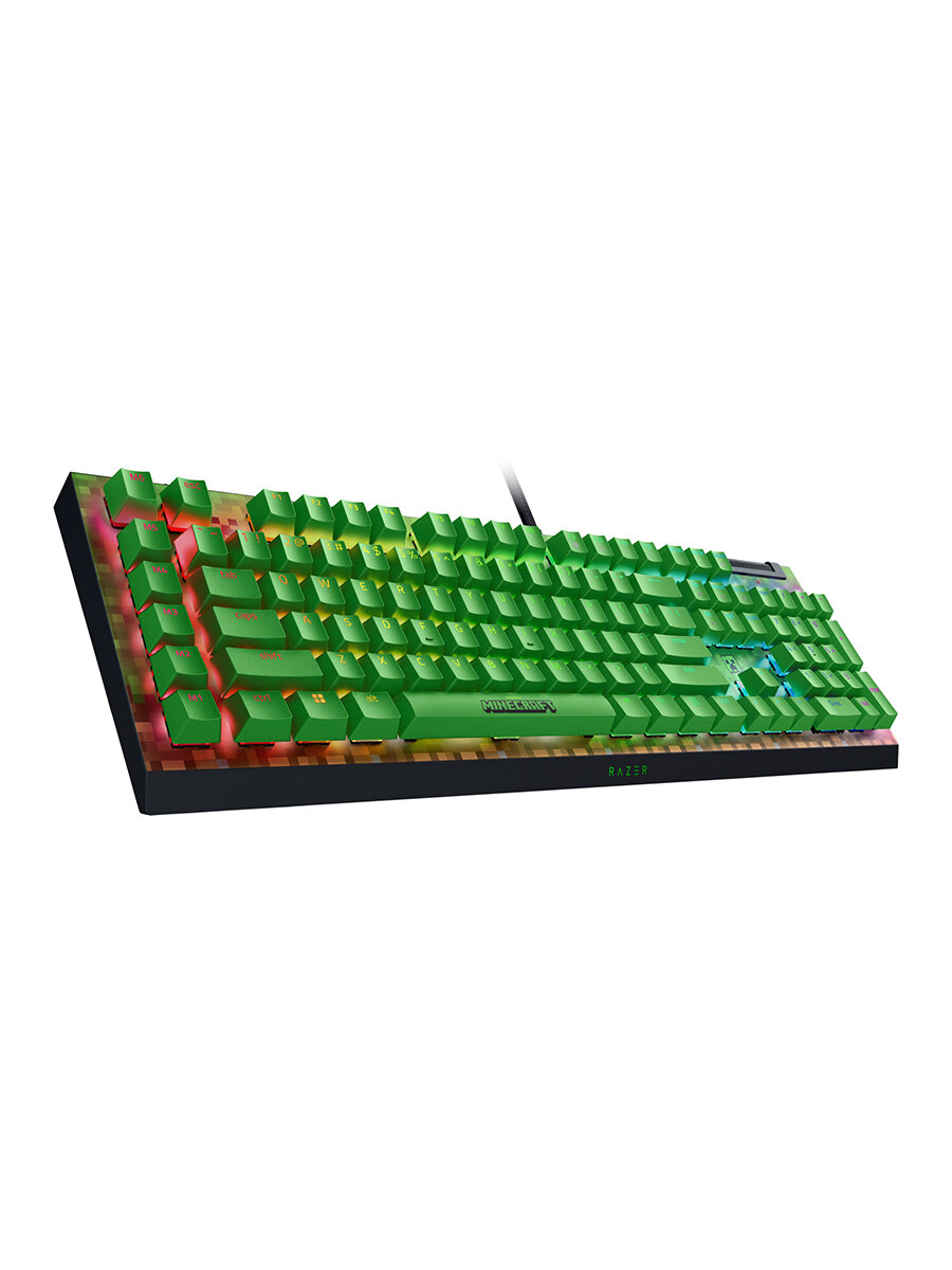 Клавиатура Razer BlackWidow V4 X Minecraft Edition (Razer Green Switch)