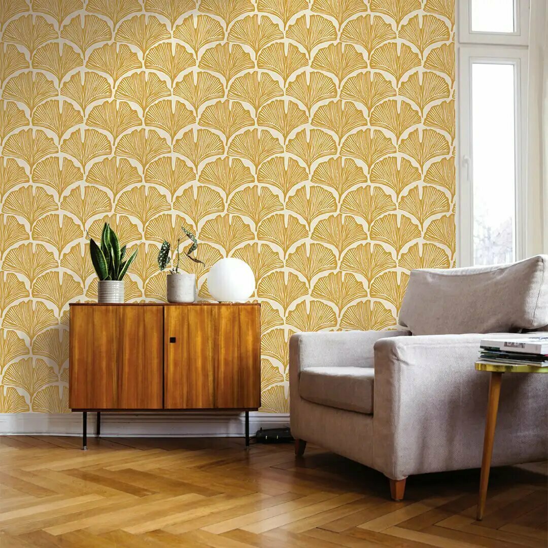 Самоклеящиеся обои Pixel&wall "Feather Palm", Tradition Un-paste