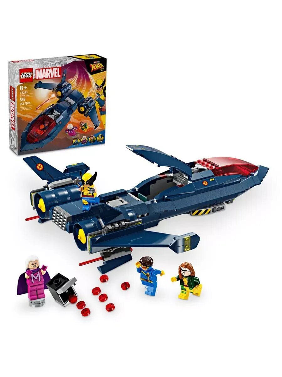 Конструктор LEGO Super Heroes "Истребитель Людей Икс" 76281, от 7 лет