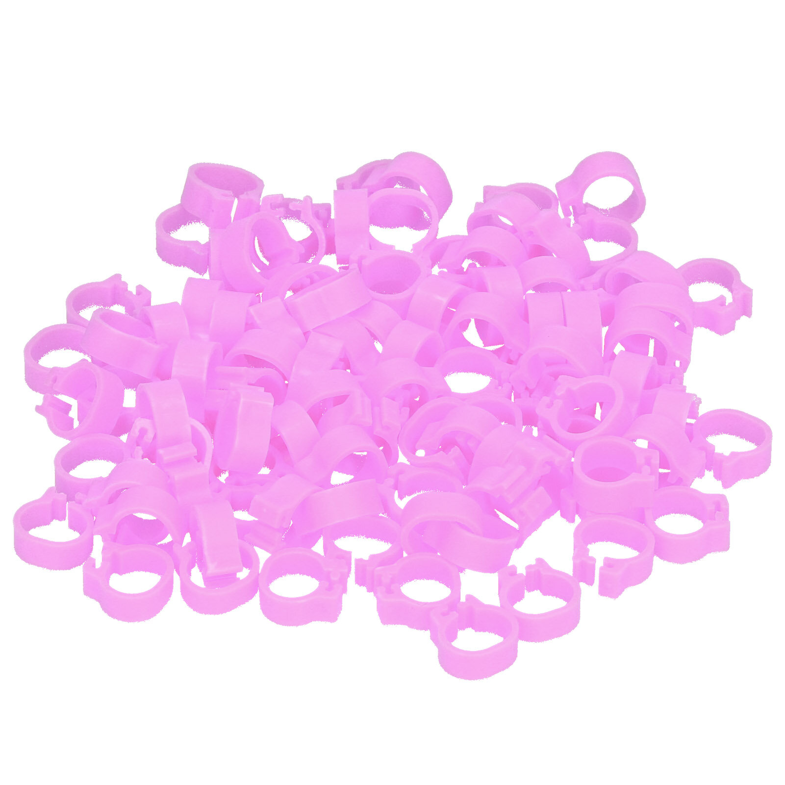 100 шт, 8 мм, идентификационные кольца для ног голубей, повязки на ноги птицы, без слов, принадлежности для голубей, розовый цвет