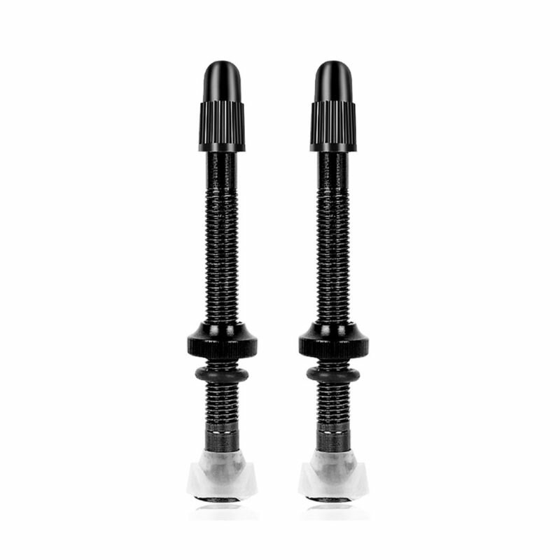 (1 комплект) Ниппели для бескамерных велосипедных шин, черные