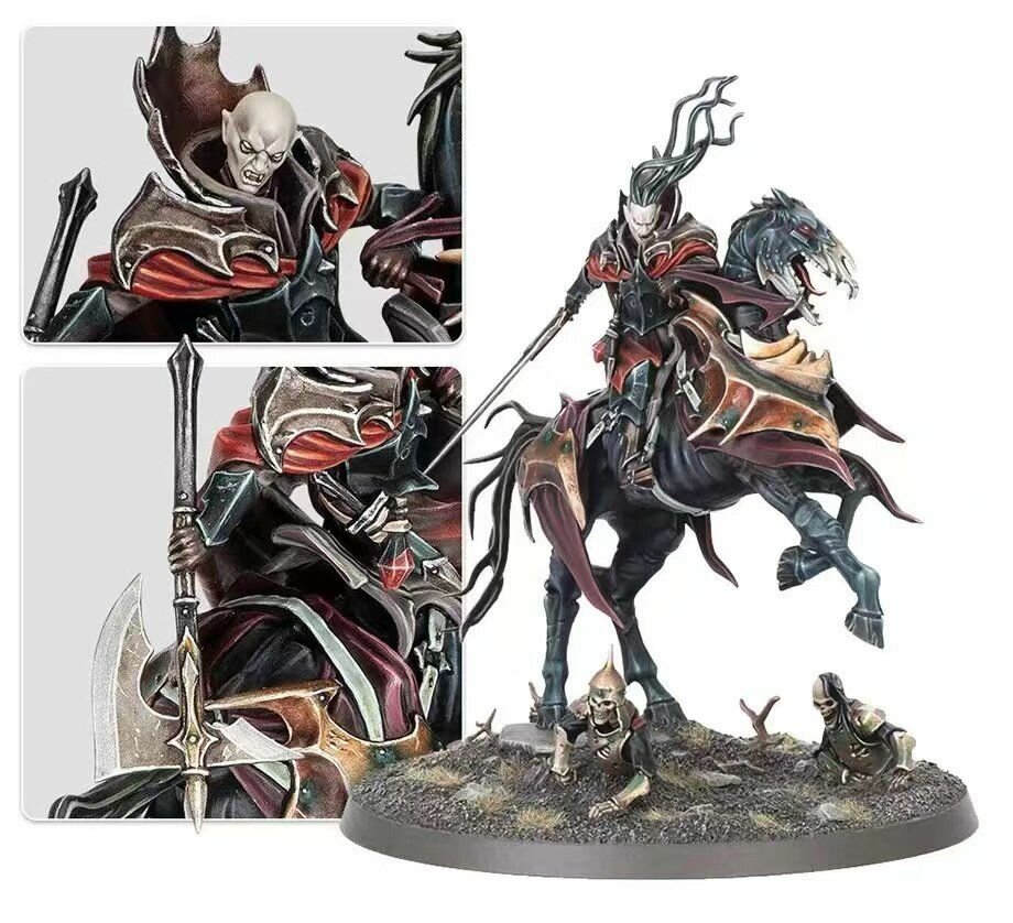 Вархаммер 40к смола / Vampire Lord on Nightmare Steed / Warhammer 40000 миниатюры
