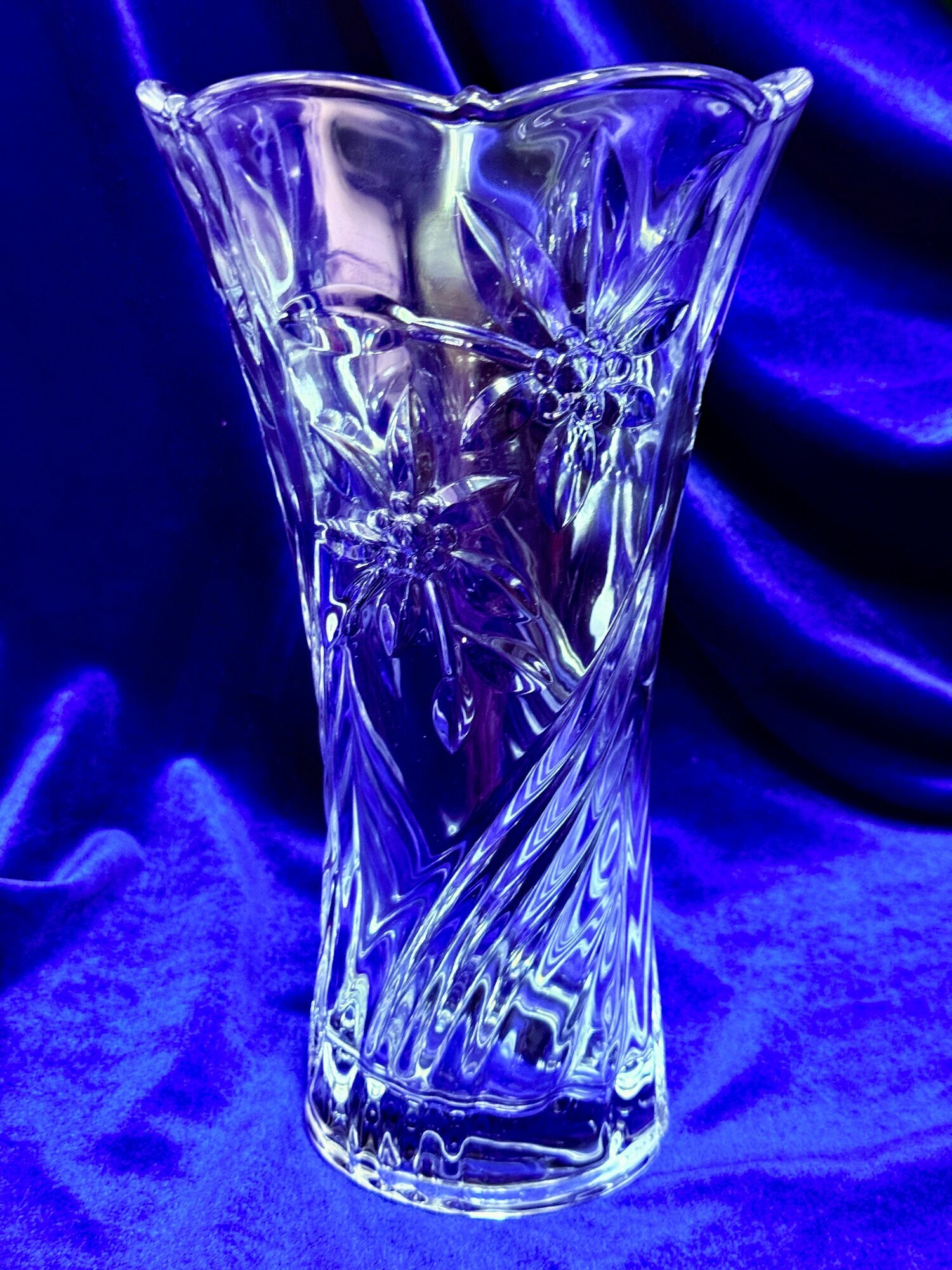 Ваза Стекло/под хрусталь "Краса" 24 см