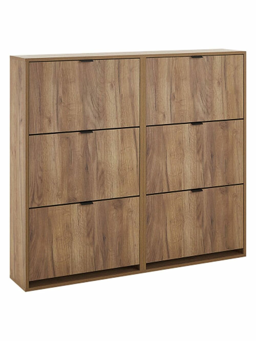 Обувница Комфорт 6 с ящиками, 120,3х23х113,7 см, Крафт табачный