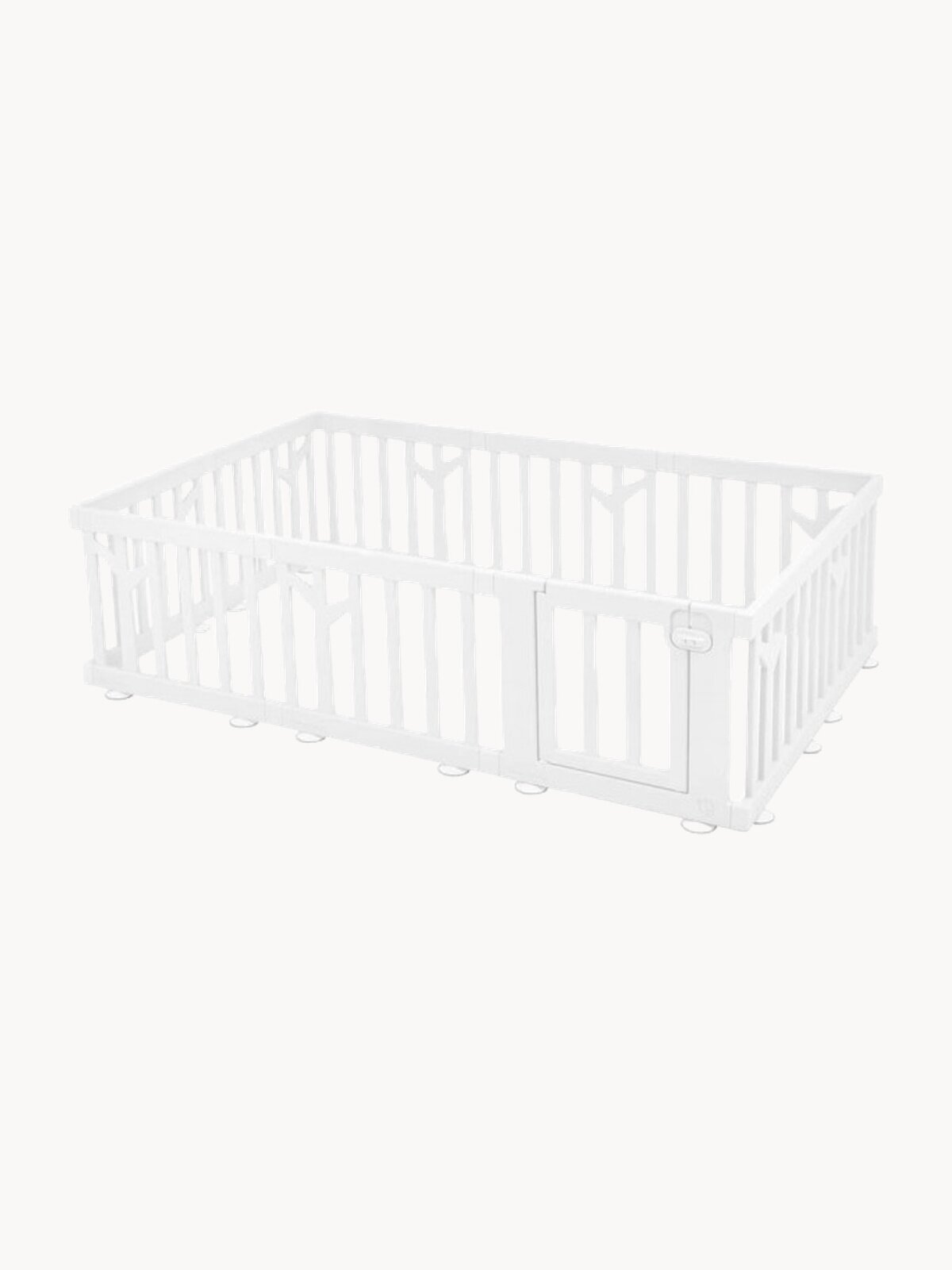 Манеж детский игровой напольный ограждение из безопасного пластика IFAM Birch 211х141х62.6 см, белый