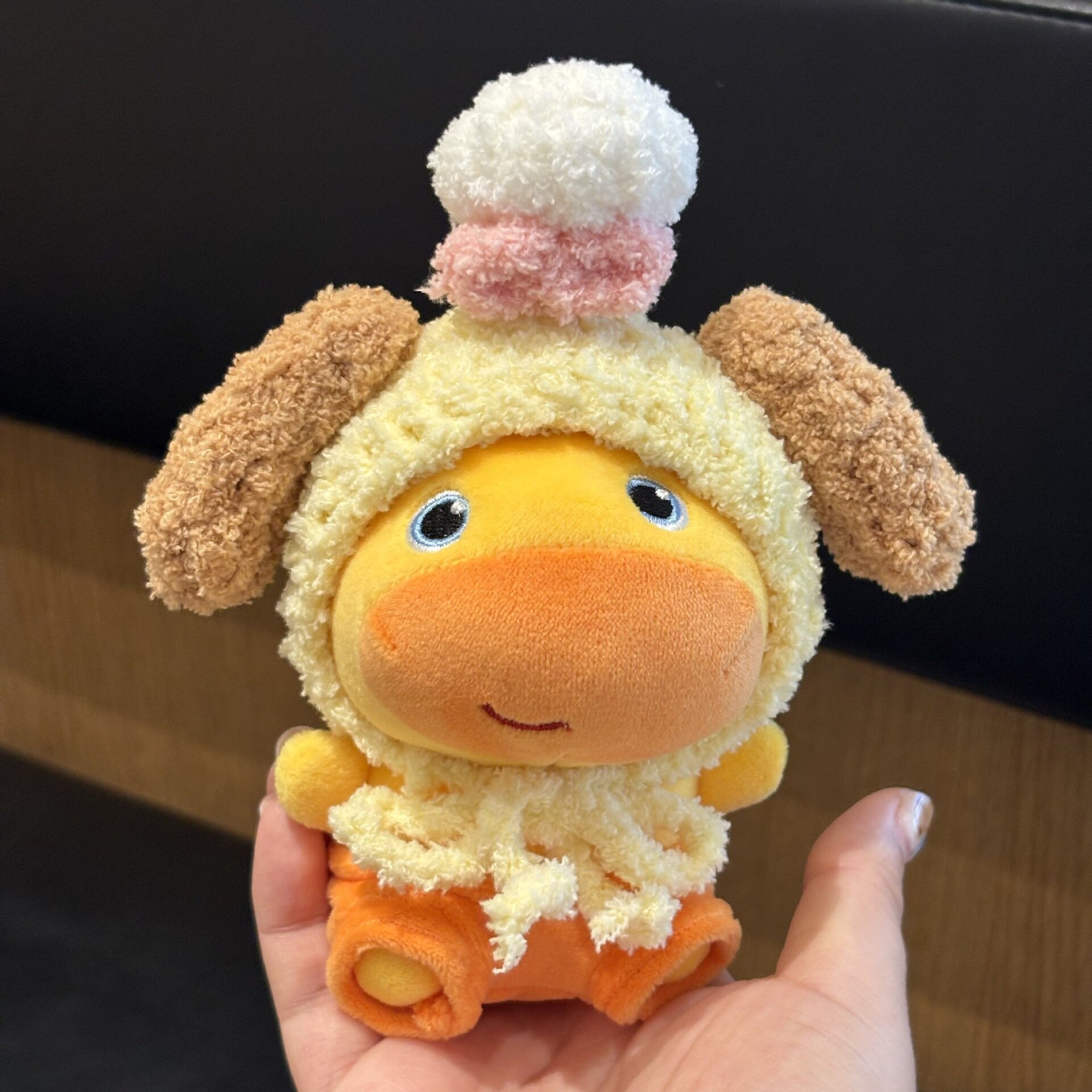 Подлинная плюшевая кукла Spot Duo Ai Capybara Lulu, забавная школьная сумка, подвеска, брелок, кукла в подарок