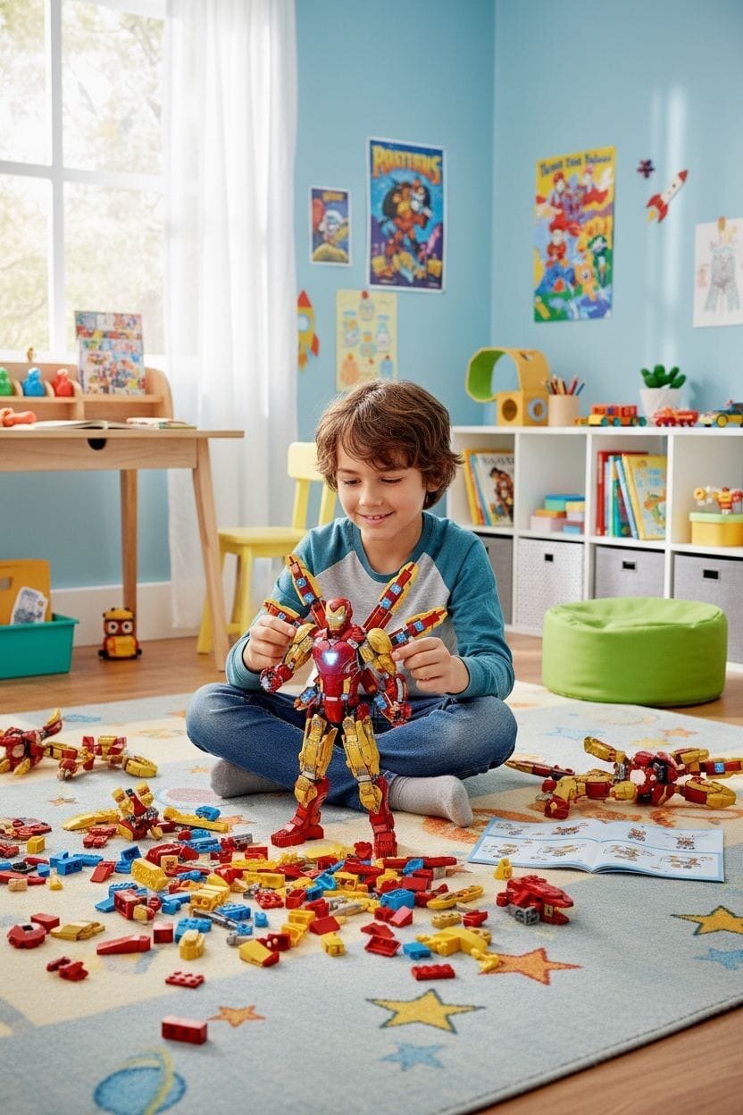 Конструктор детский "Железный Человек", 1586 деталей. Досуг для всей семьи