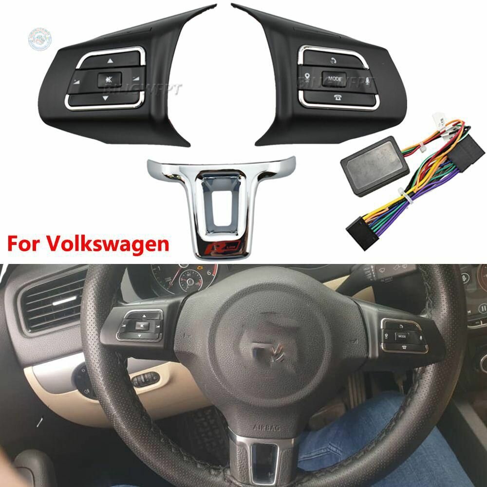 Кнопка дистанционного беспроводного управления на руль Volkswagen MK6 Jetta Polo Passat Bora Sagitar Golf 2010-2012 удобное управление без отвлечения