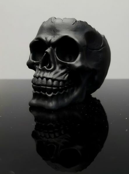 Кашпо для цветов череп