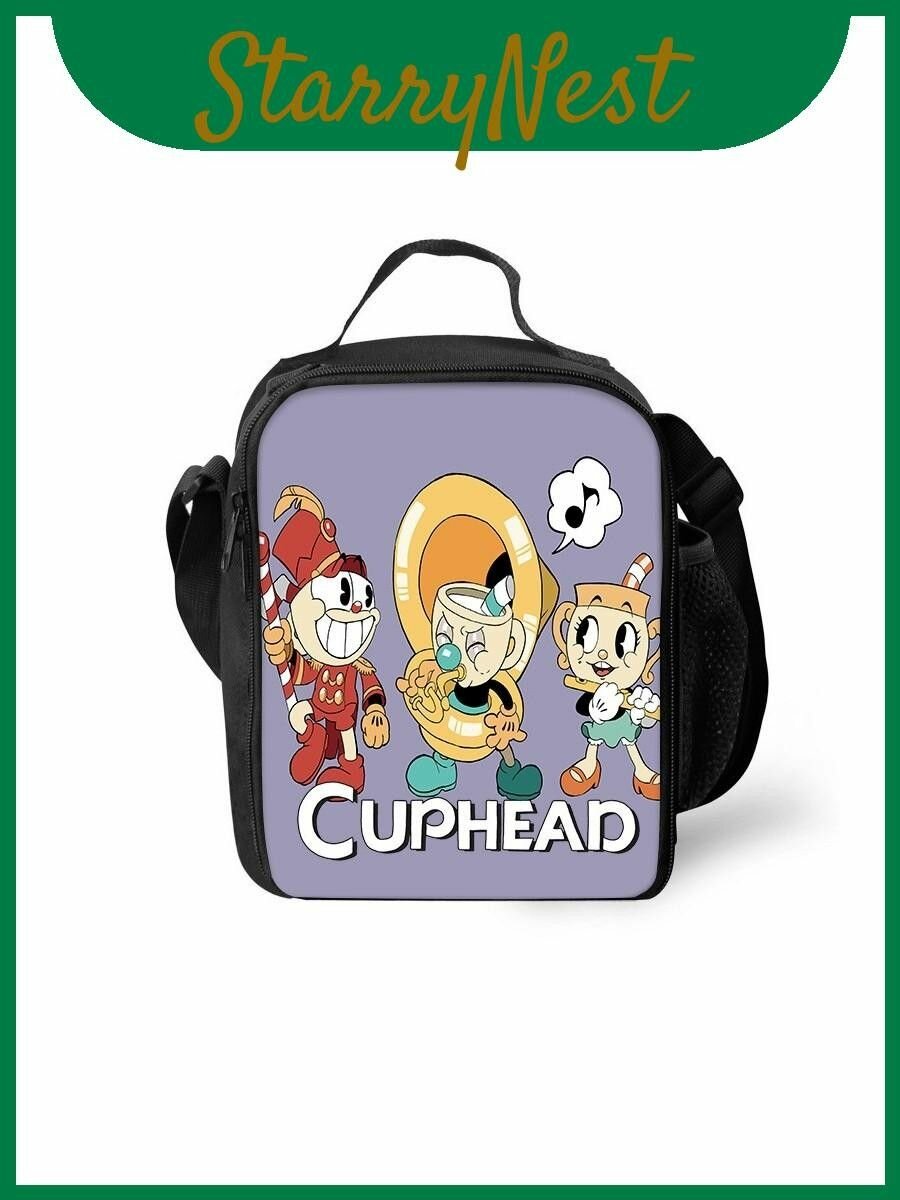Ланчбокс colorful cuphead для детей для активного отдыха с охлаждающим пакетом, стиль g
