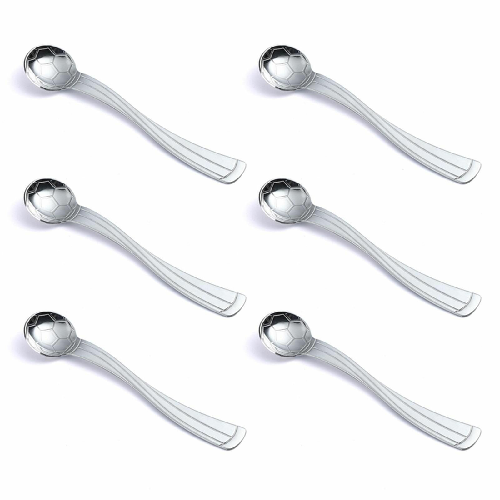 6 Шт. Ложек для Эспрессо, Десертных Ложечек с длинной ручкой для перемешивания чая и кофе