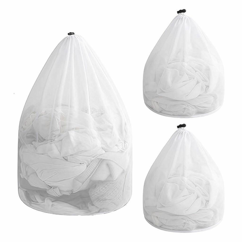 3 мешка для стирки домашнего нижнего белья, утолщенные из мелкой сетки, специальные мешки из анти-деформационной сетки для стиральных машин