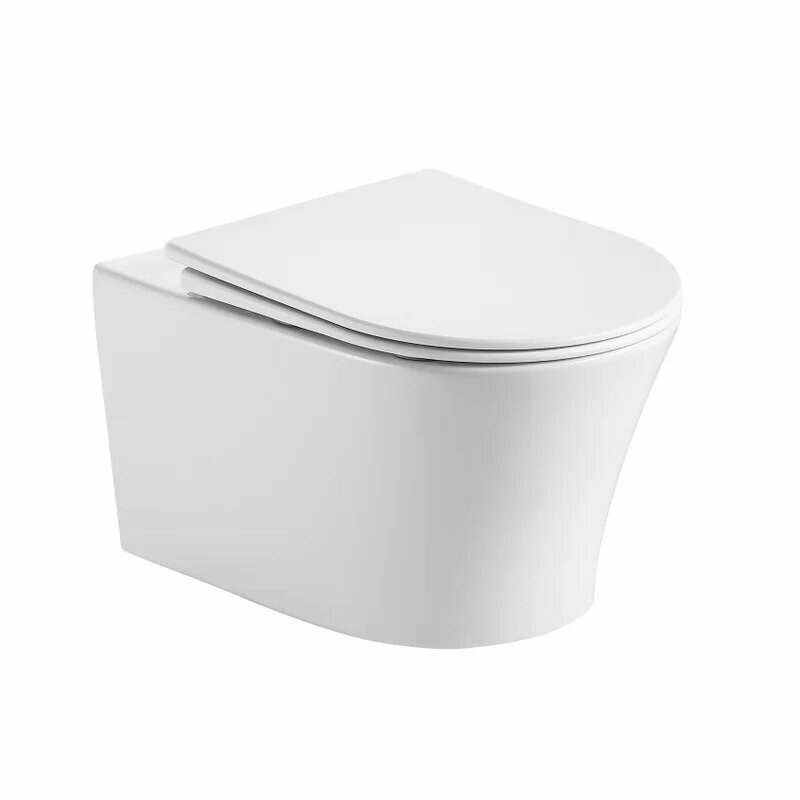 Унитаз подвесной Grossman Thin Rim GR-5604SQ глянцевый белый