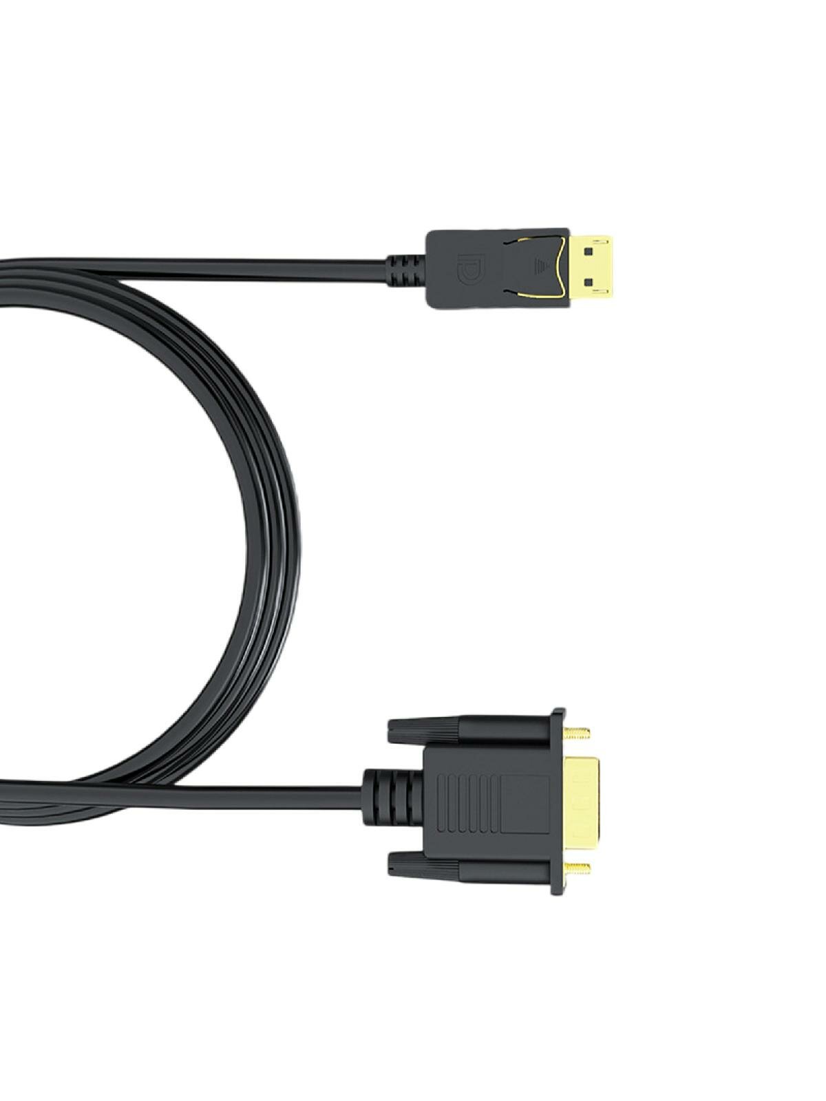 High Resolution DisplayPort To VGA Cable 100cm/200cm, Gold Plated Adapter For Computer To Monitors Display to VGA Cord