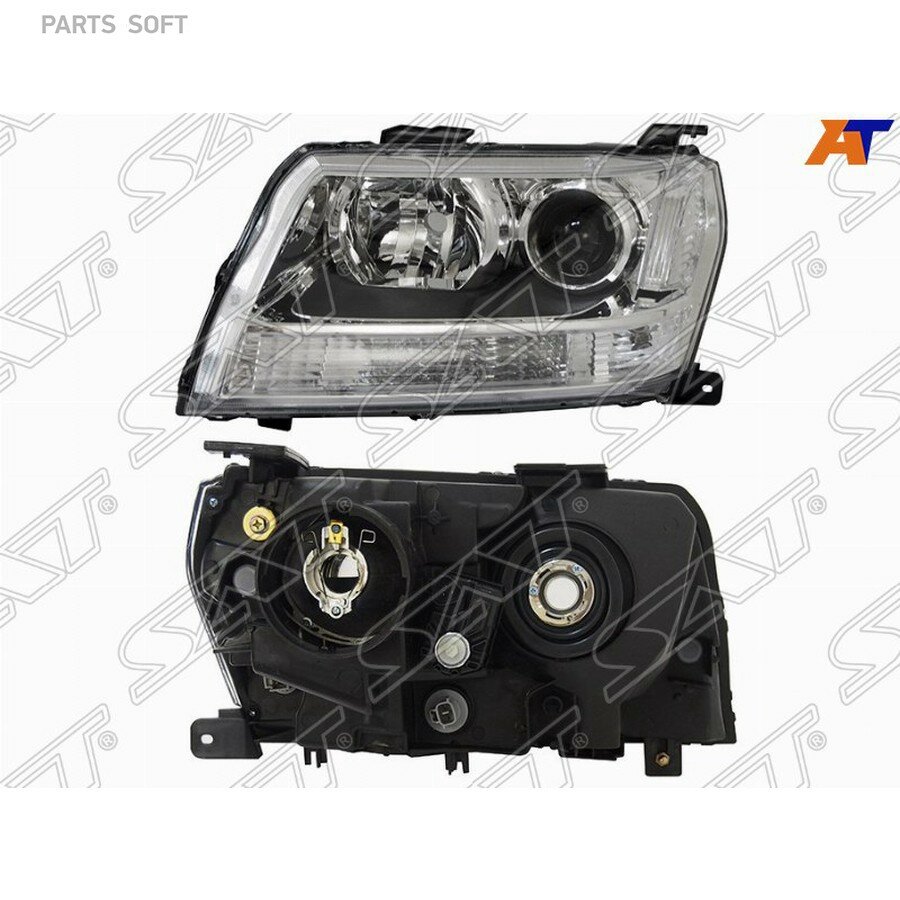 Фара Suzuki Escudo 05-17 / Grand Vitara 05-16 (Слева/ Ксенон/Галоген/ С электрокорректором/ 5D) от официального дистрибьютора, SAT, артикул ST2181135HL