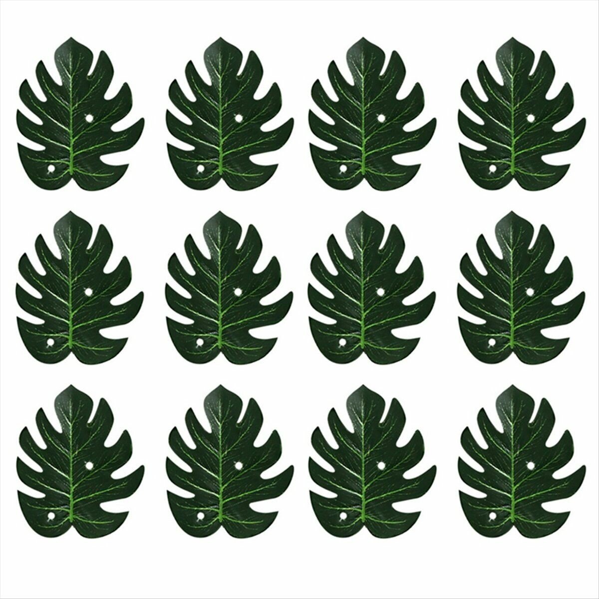 Искусственные тропические пальмовые листья, декор для вечеринки в стиле джунглей, летний декор для дома (ткань)