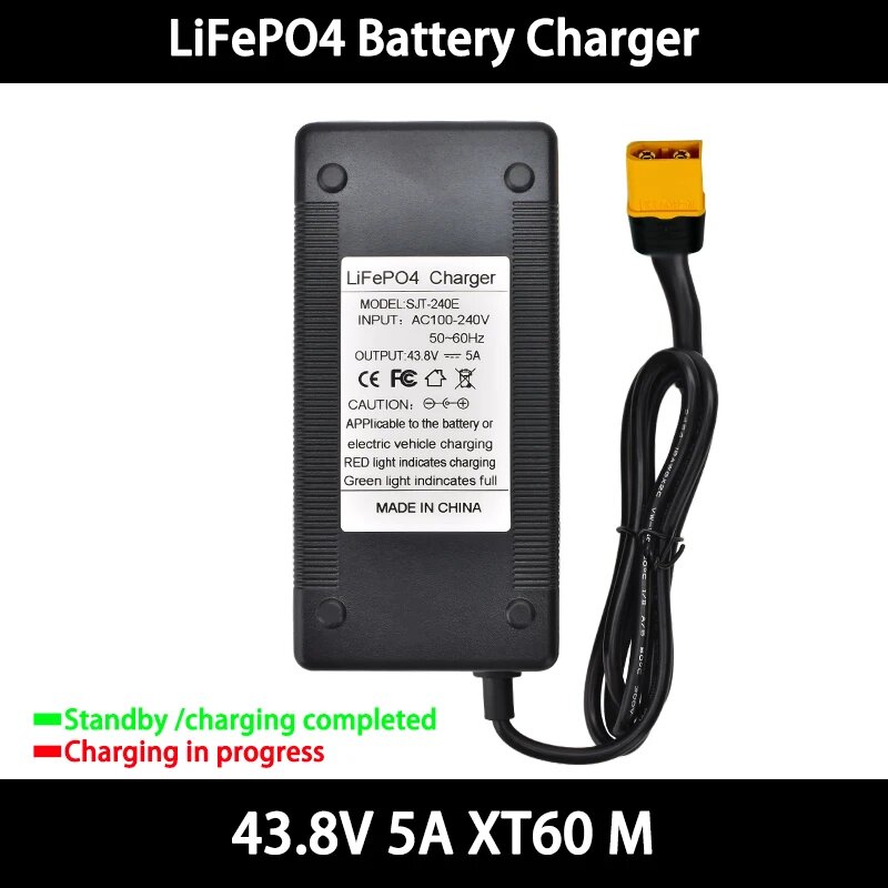Зарядное устройство LiFePO4 43.8V 5A XT60 M