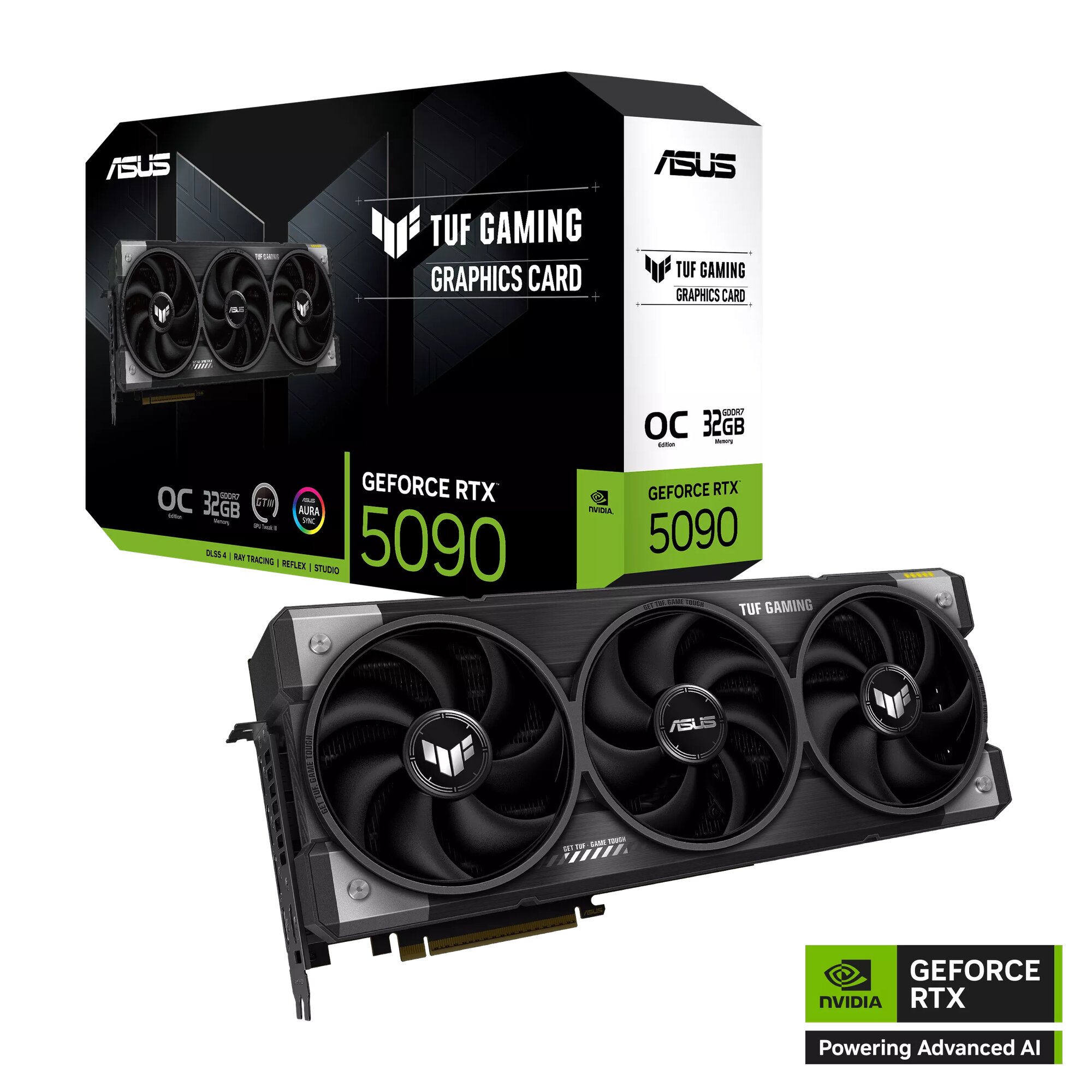 Видеокарта ASUS GeForce RTX 5090 TUF GAMING OC 32GB (TUF-RTX5090-O32G-GAMING), (90YV0LY0-M0NA00)