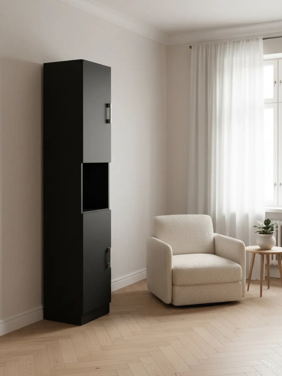 На балкон шкаф пенал FRESTER распашной с полками для одежды, от производителя