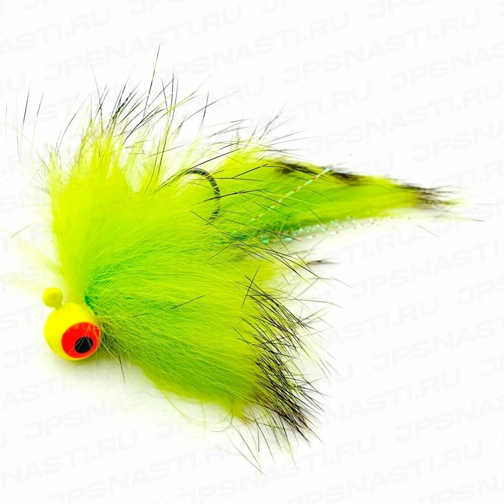 Стример для рыбалки Boroda Baits Roger, 2.5 г, 02 Chartreuse Tiger / Уловистые приманки на форель