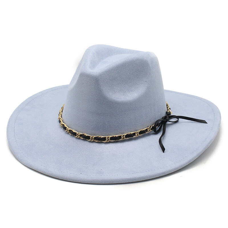 Многоцелевая Джазовая шляпа из замши Унисекс Осень Британский стиль Замша / MOM-009