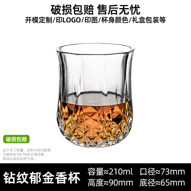 Подарочный набор бокалов для виски с рельефным рисунком - классические бокалы для крепких напитков для домашнего использования и пива.