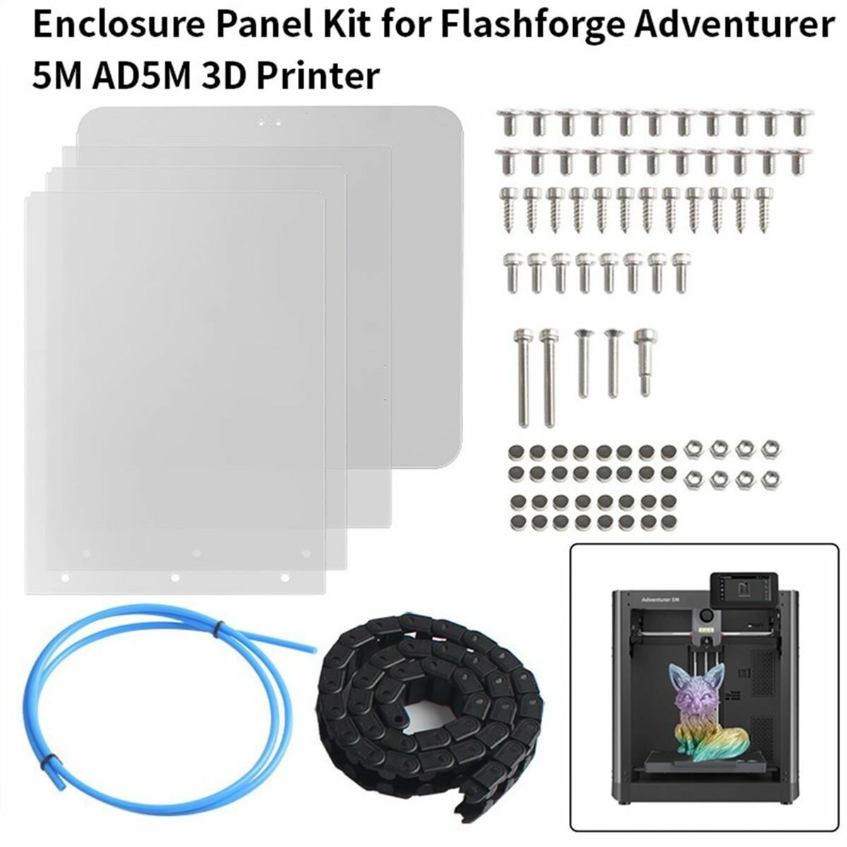 Эксклюзивный приемник и панели корпуса для 3D принтера Flashforge Adventurer 5M AD5M