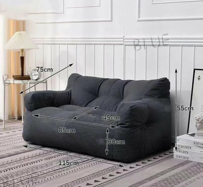 Модульный диван, механизм На пол, 85х45х55 см, темно-серый