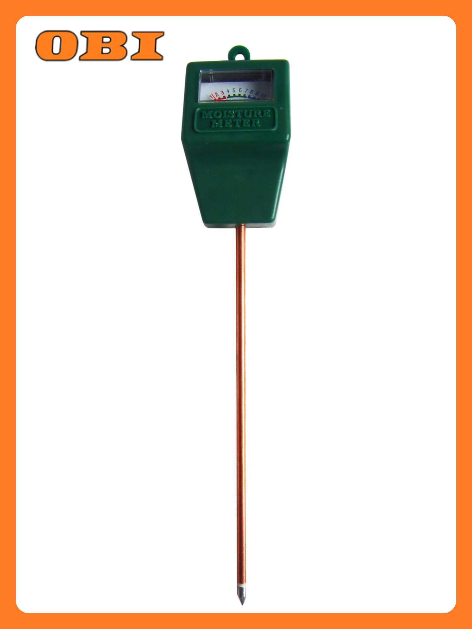 Измеритель влажности GARDEN SHOW, для почвы, стрелочный индикатор, зеленый, 285x50 мм