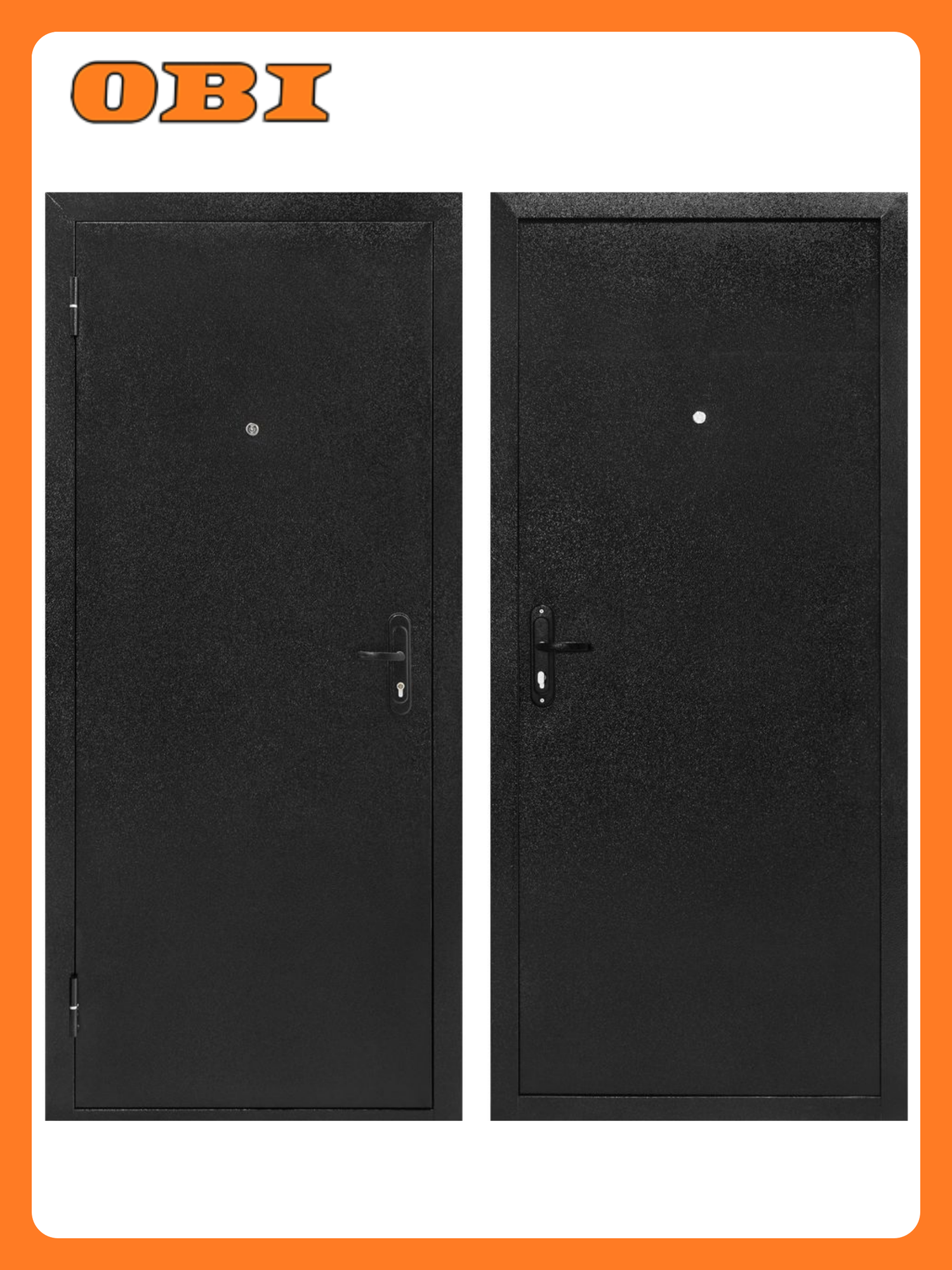 Дверь металлическая Форпост 52 860х2050, левая, сталь, черная