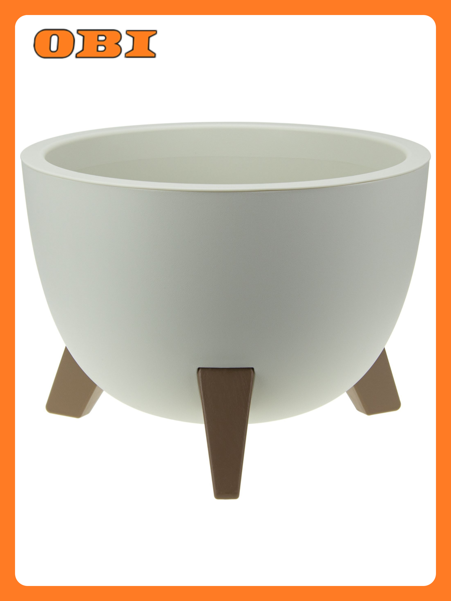 Кашпо "Флориан" М-Пластика IDEA, для орхидей, белое ротанг, 35х35 см