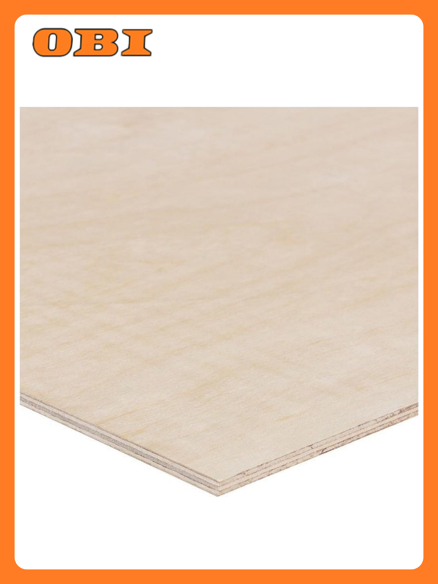 Фанера ФК 3/4, шлифованная, водостойкая, 1525x1525 мм, толщина 8 мм