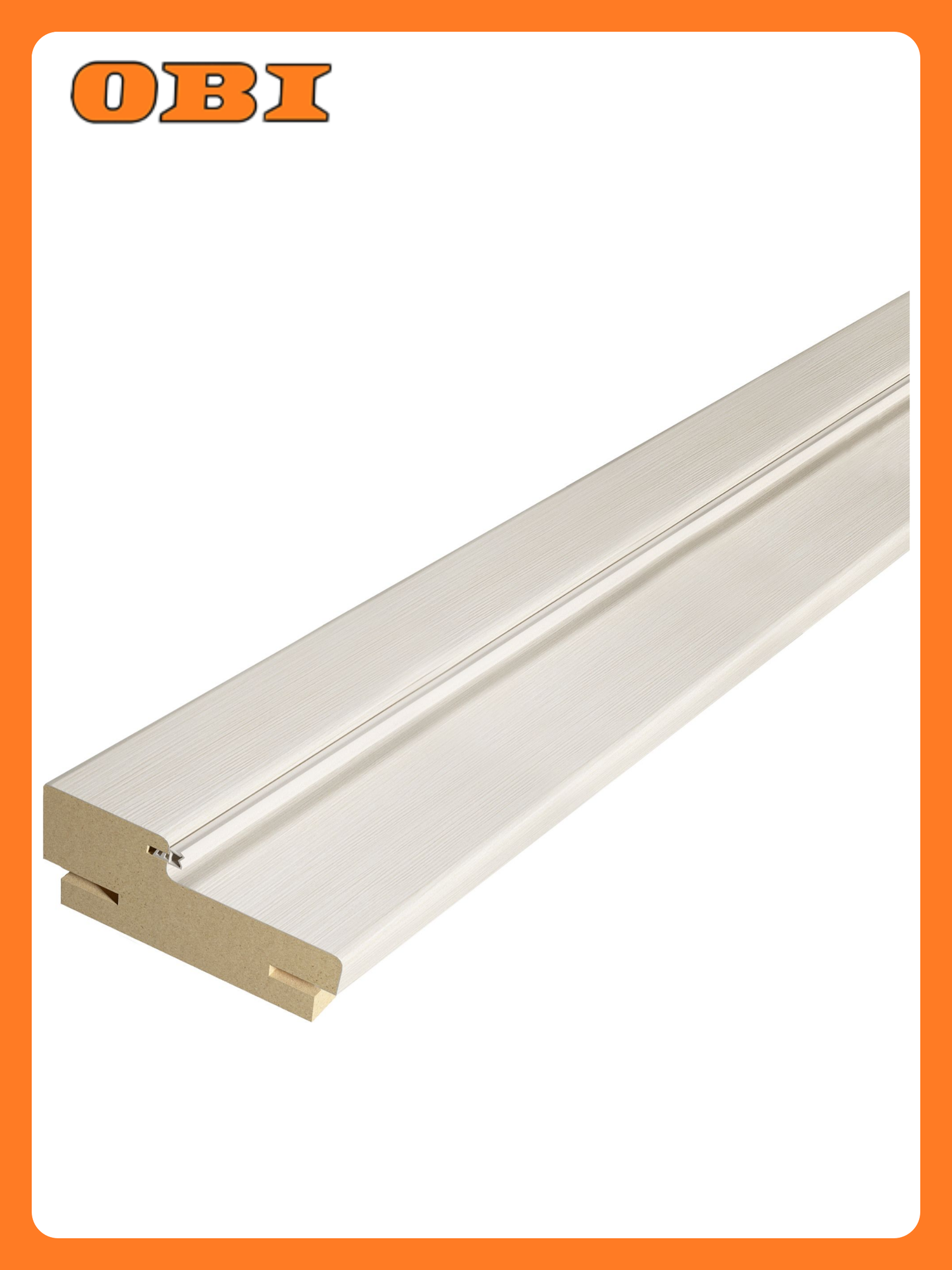 Коробка экошпон 74х28 мм дуб белый