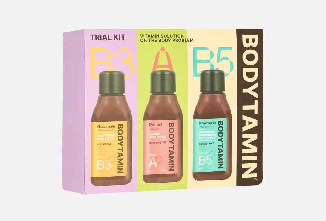 Passion&Beyond BODYTAMIN TRIAL Набор лосьонов для тела 3 шт
