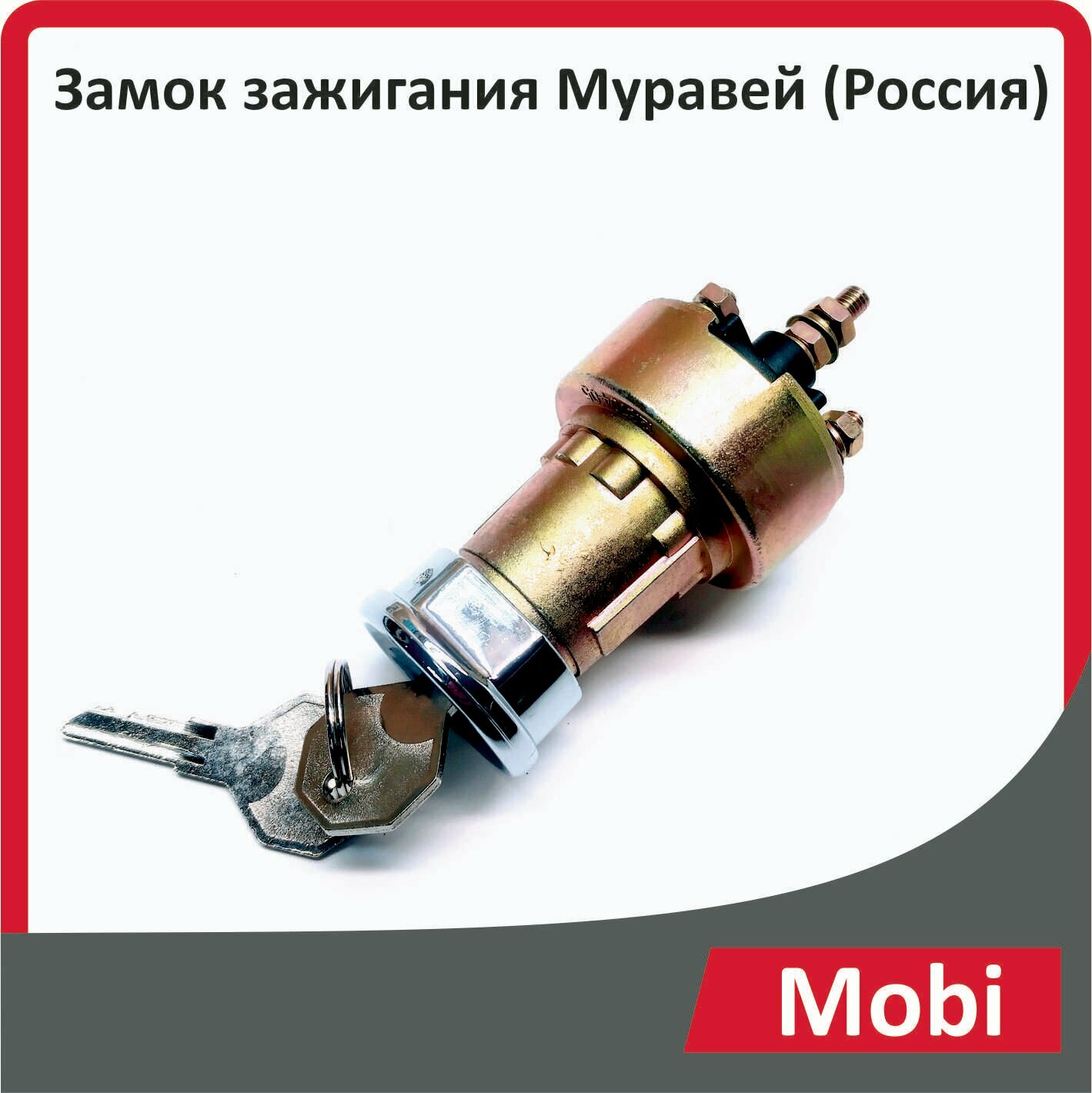 Замок зажигания мотороллера Муравей (Россия)