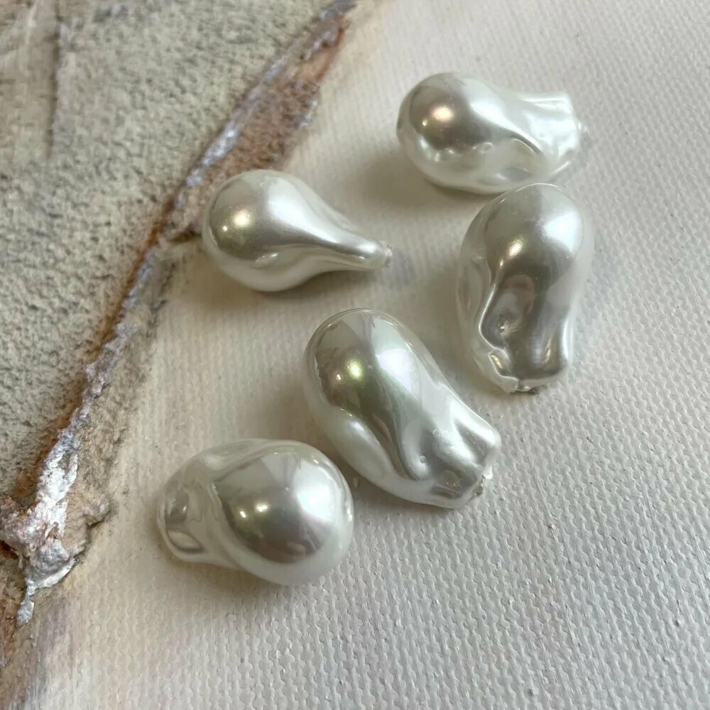 Барочный жемчуг Майорка 15х23 мм (5 шт)/крупные бусины