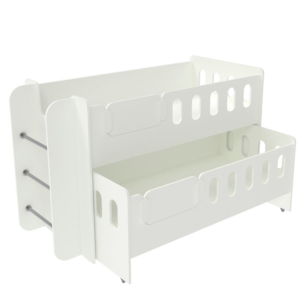 Двухъярусная выкатная кровать Чудо 9 80x160 Белый