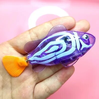 Интерактивная светящаяся рыбка HOGNSIGN для детей от 6 лет Фиолетовый, With lighting