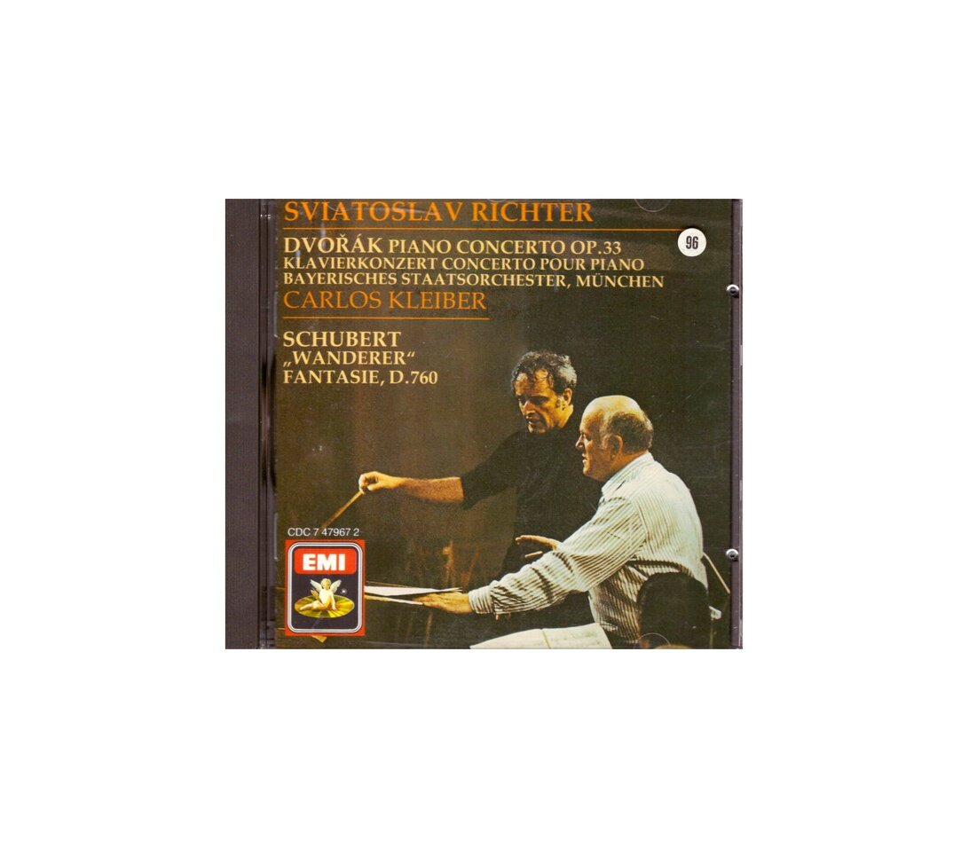 Диск Dvořák*, Schubert* - Sviatoslav Richter, Bayerisches Staatsorchester, München*, Carlos Kleiber - Dvořák: Piano Concerto Op. 33 · Schubert: 'Wanderer" Fantasie, D. 760 (1 CD)