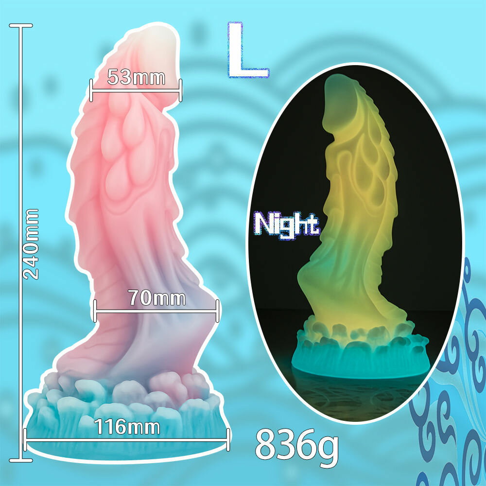 Жидкий силикон, единорог, светящийся пенис, расширение ануса, анальная пробка, вагинальный анальный мастурбатор,
