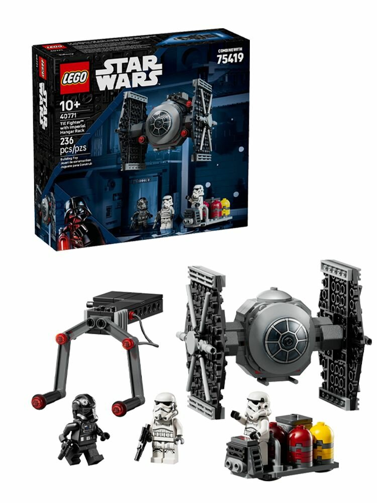 Конструктор LEGO 40771 Star Wars Истребитель TIE со стойкой Имперского ангара Промо набор — фото 1