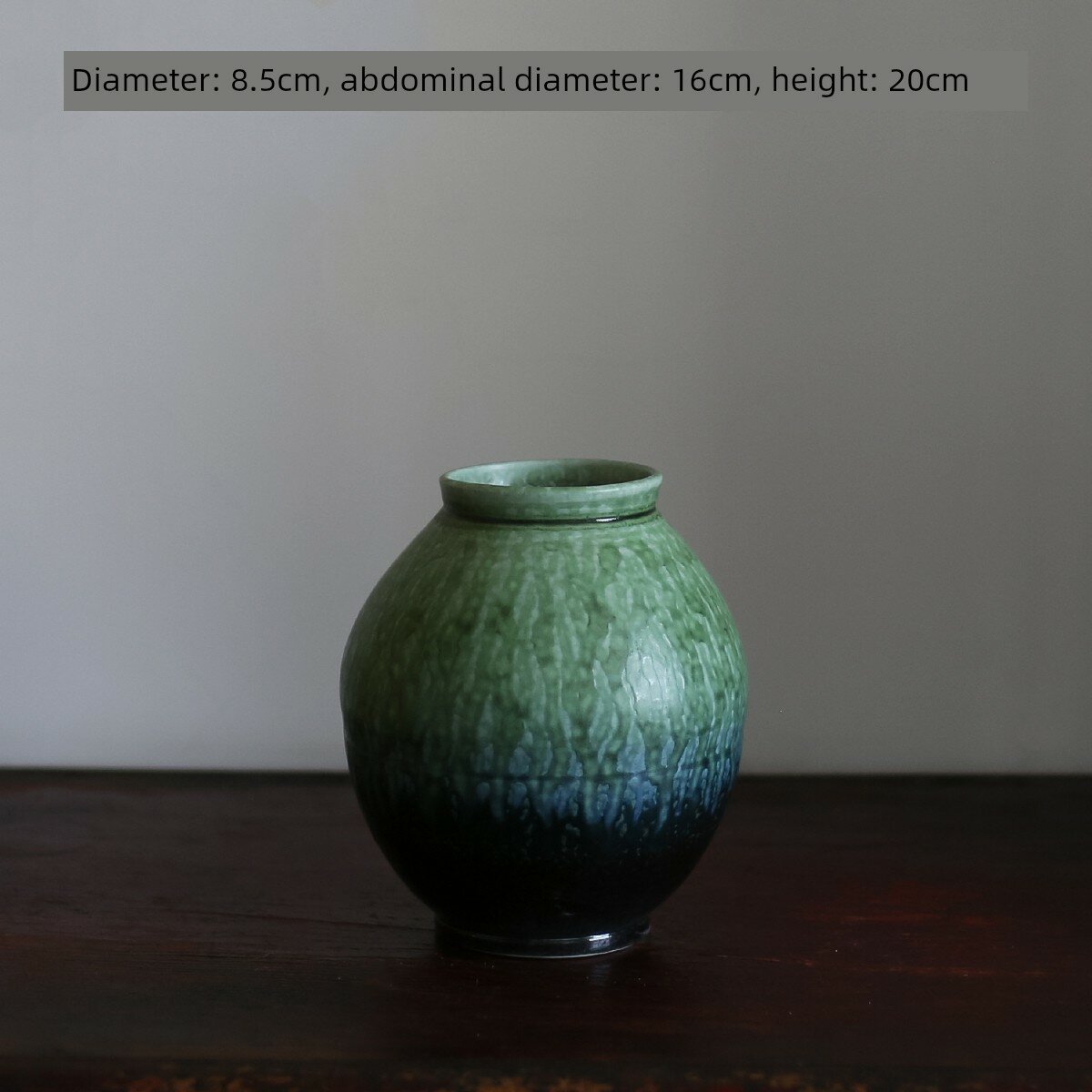 Зеленая глазурь, большая банка, ваза, капля воды, текстура, большая лунная банка, цветочное сосуд, украшение для